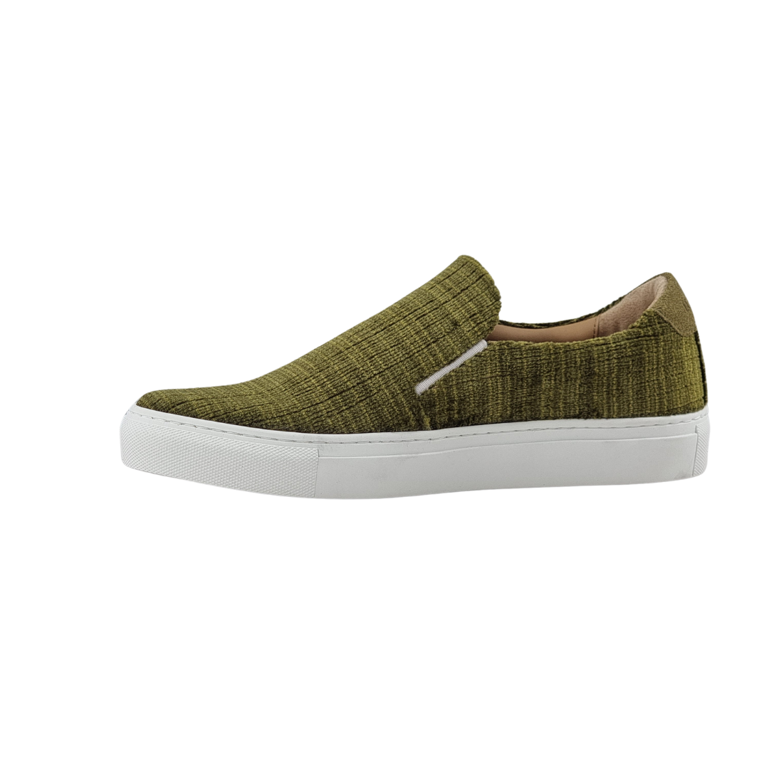 LES SLIP-ON VELOURS VERT – Le Lissier